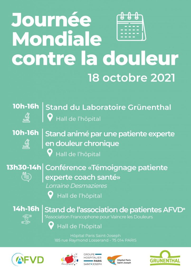 Journée mondiale de la douleur - Fondation Hôpital Saint-Joseph