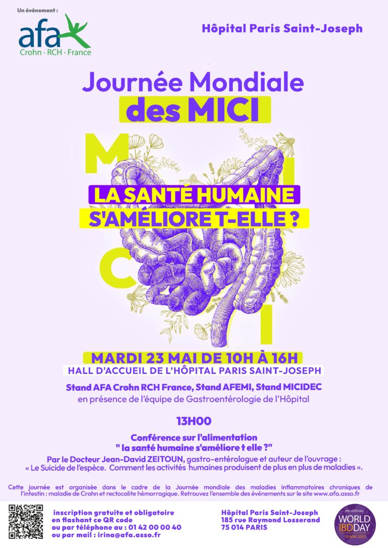 Journée Mondiale des MICI - Fondation Hôpital Saint-Joseph